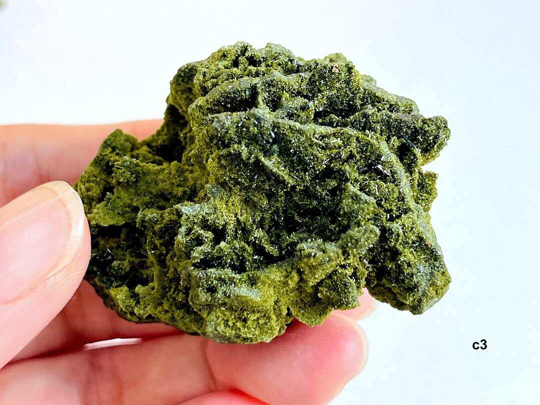 Forest Epidote, Super Sparkly Green Epidote With Quartz Specimen ...