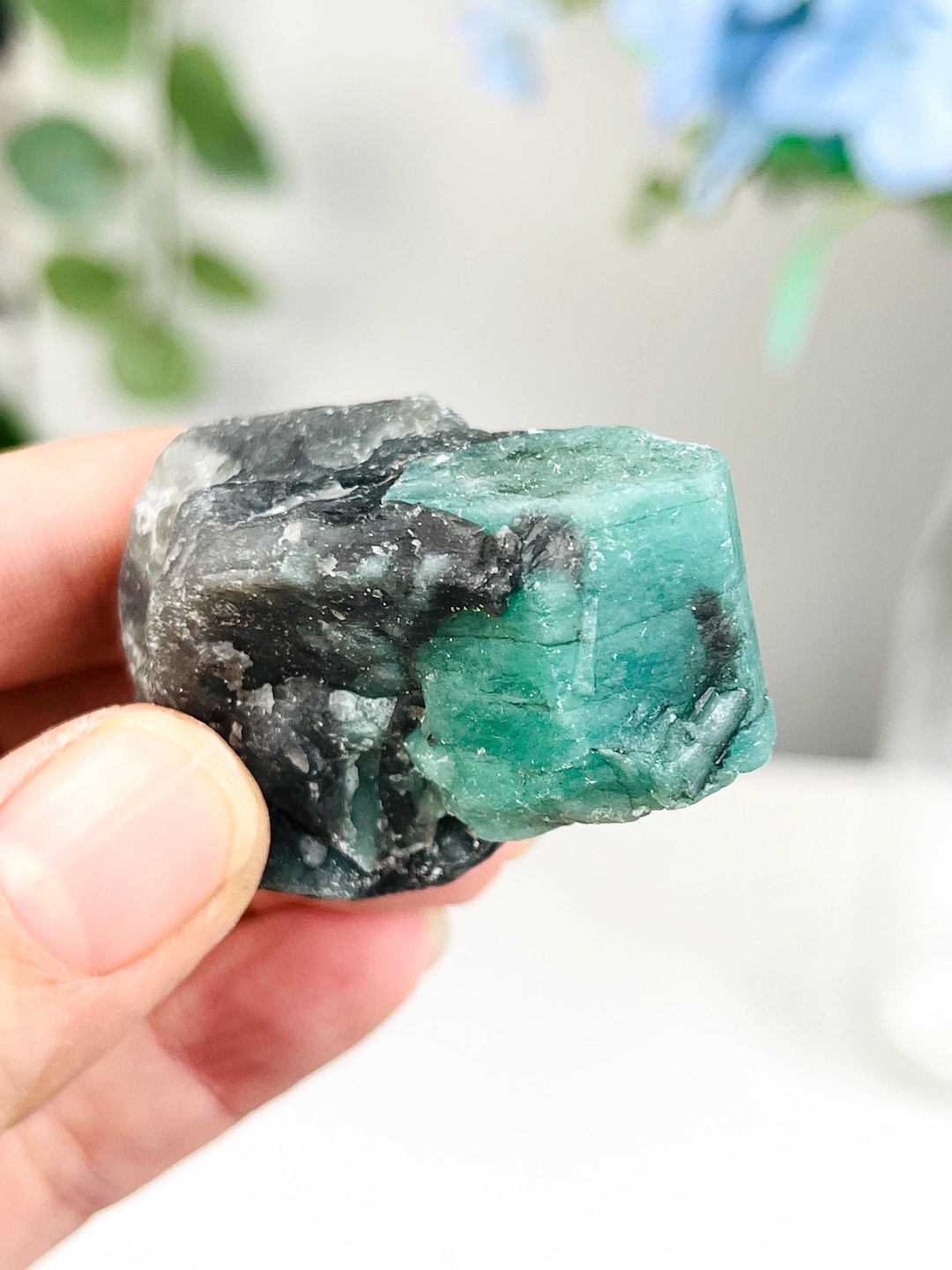 Emerald Specimen, Natural Emerald in Matrix Specimen, Emerald Crystal ...