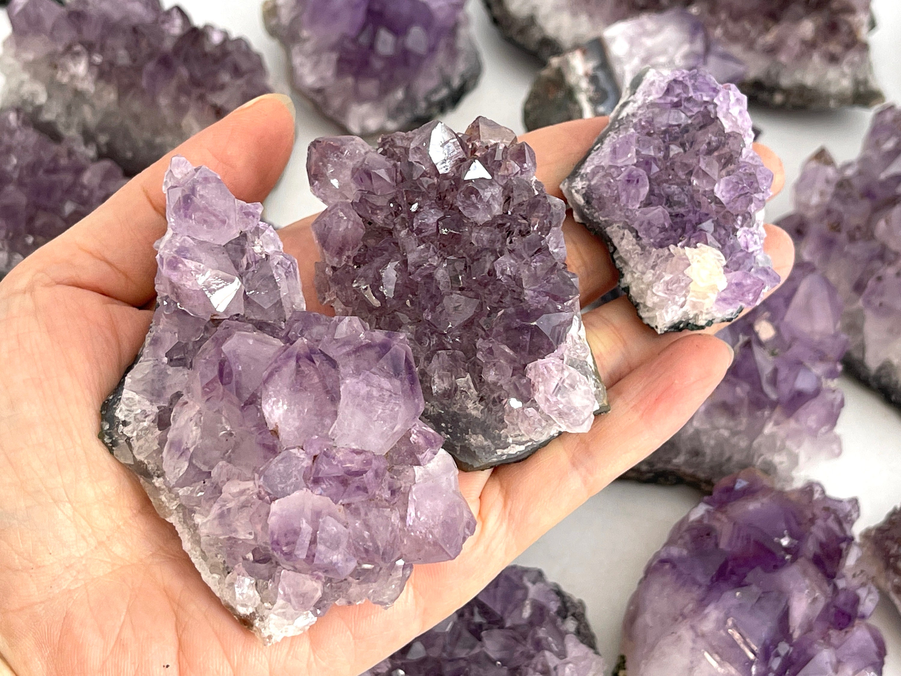 Raw Amethyst Crystal Cluster Druzy Amethyst Cluster Home & Living Home ...