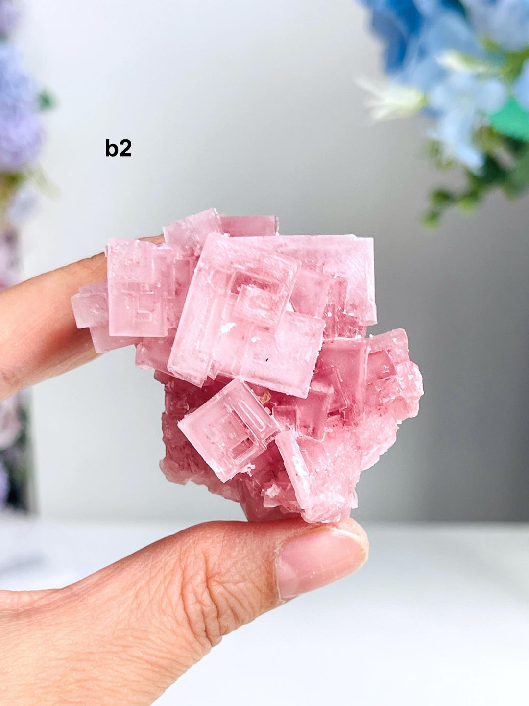 California Pink Halite Crystal Specimen: Ethically Sourced - Etsy