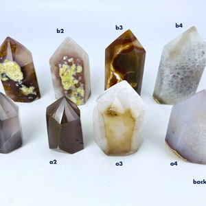 Agate Tower, Premium Quality Agate Druzy Tower Point, Natural Agate ...