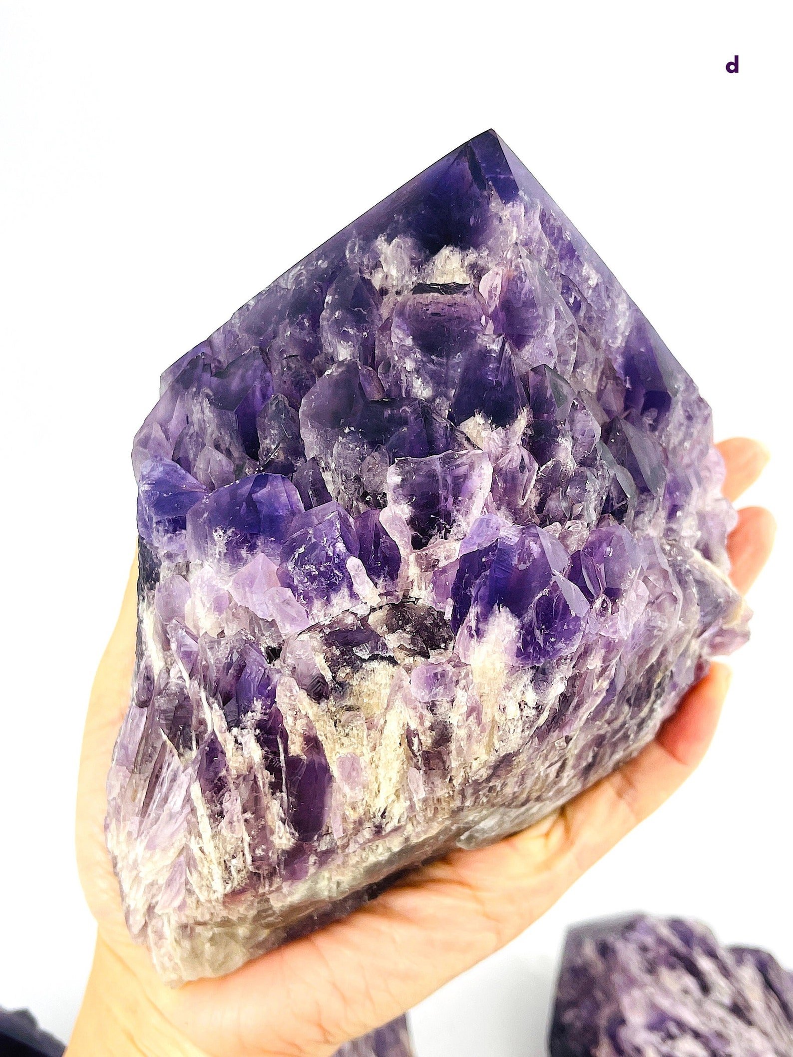 New Elestial Amethyst Rough Elestial Amethyst Cluster Point - Etsy