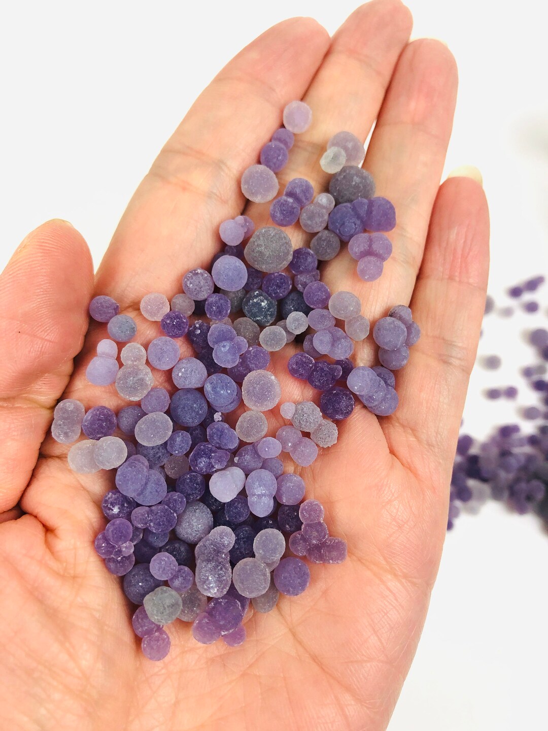Natural Grape Agate Grapes Balls, Purple Grape Agate, Crystallised ...
