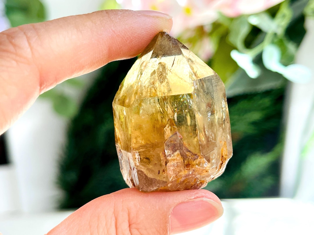 Natural Citrine Crystal Point, Mini Congo Kundalini Citrine: Untreated ...