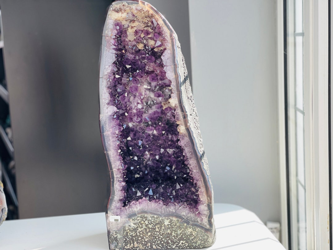 Large Amethyst Cathedral Geode: 19.9kg Sparkling Display, Brazil - Etsy