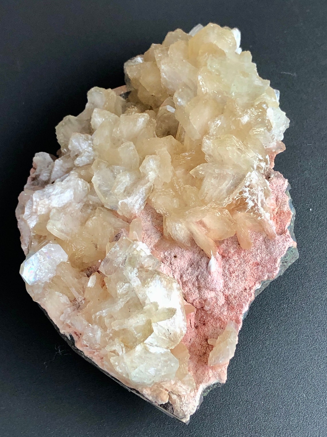 Natural Stilbite Apophyllite Zeolite Specimen 583g Peach - Etsy
