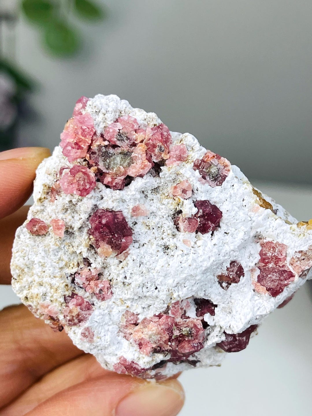 New Find !! Grossular Garnet, Rare Raspberry Pink Garnet Mineral ...