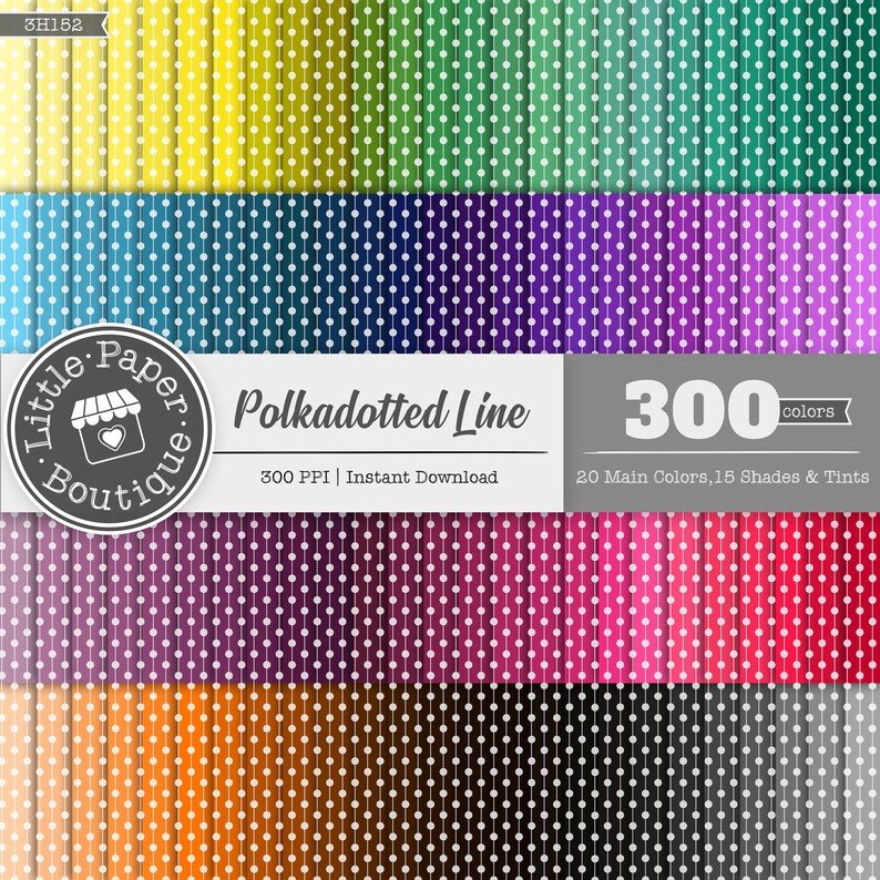 Tiny Polka Dot Digital Paper 100 Rainbow Colors Small Polka | Etsy