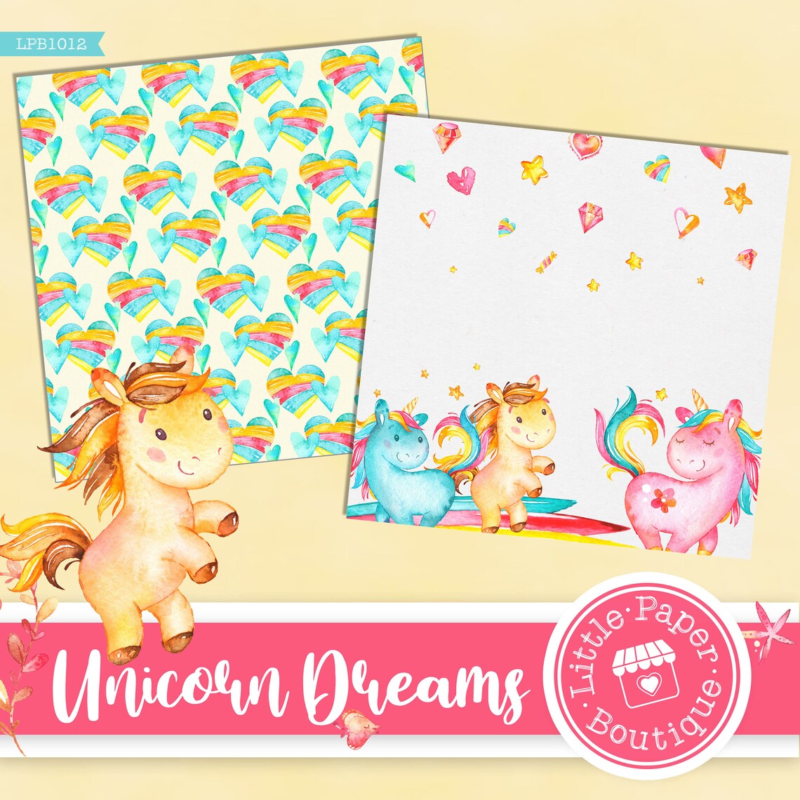Unicorn Paper, Wizard School Magic Digital Paper Pack, Potter House ...