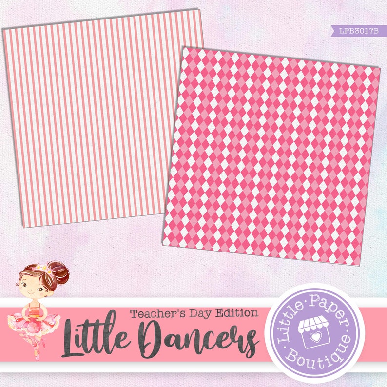 Ballerina Digital Paper Cute Ballerina Ballerina Pattern - Etsy