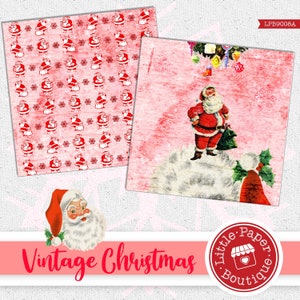 Christmas Digital Paper, Christmas Scrapbook Paper, Digital Christmas ...