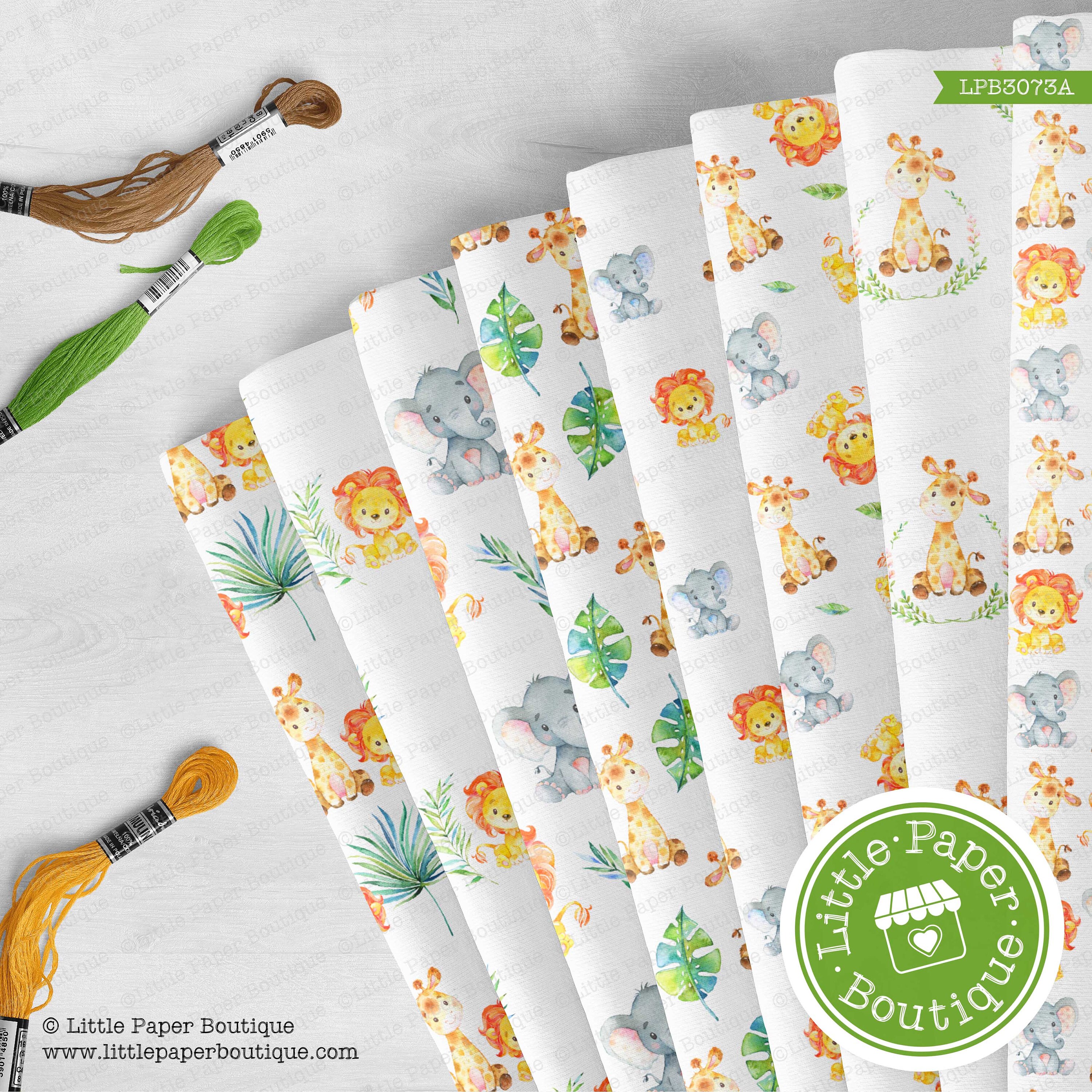 Safari Digital Papers Pack Printable Sheets Scrapbooking | Etsy