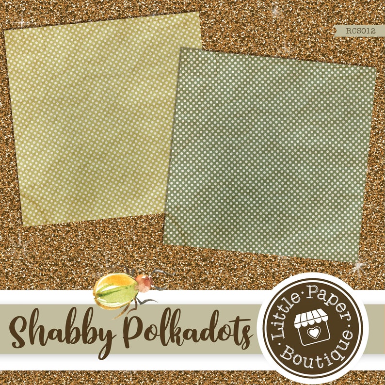 Vintage Polka Dots Digital Paper Retro Scrapbook Paper Polka | Etsy