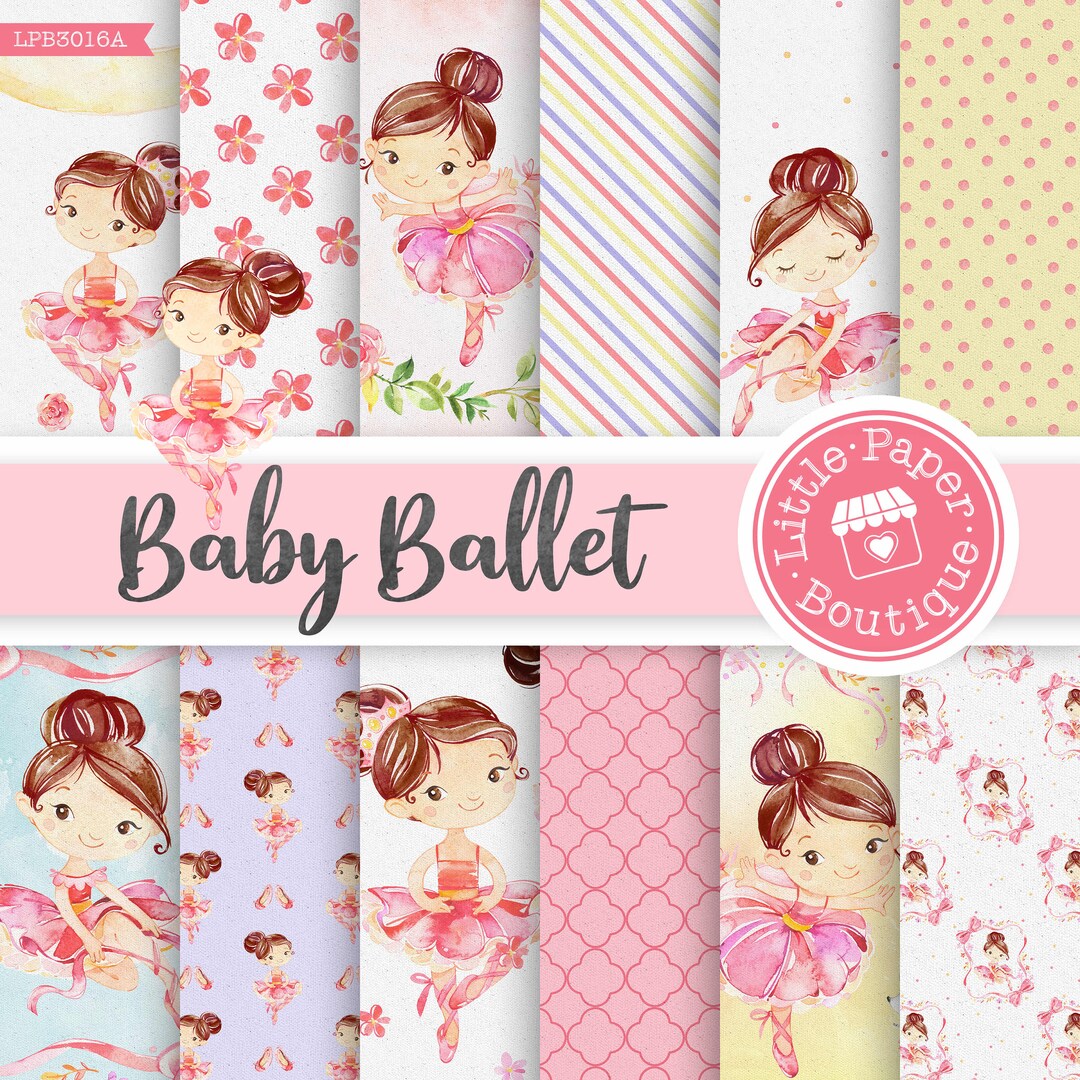 Ballerina Tutu Paper, Digital Ballerina Paper, Ballerina Dancing ...