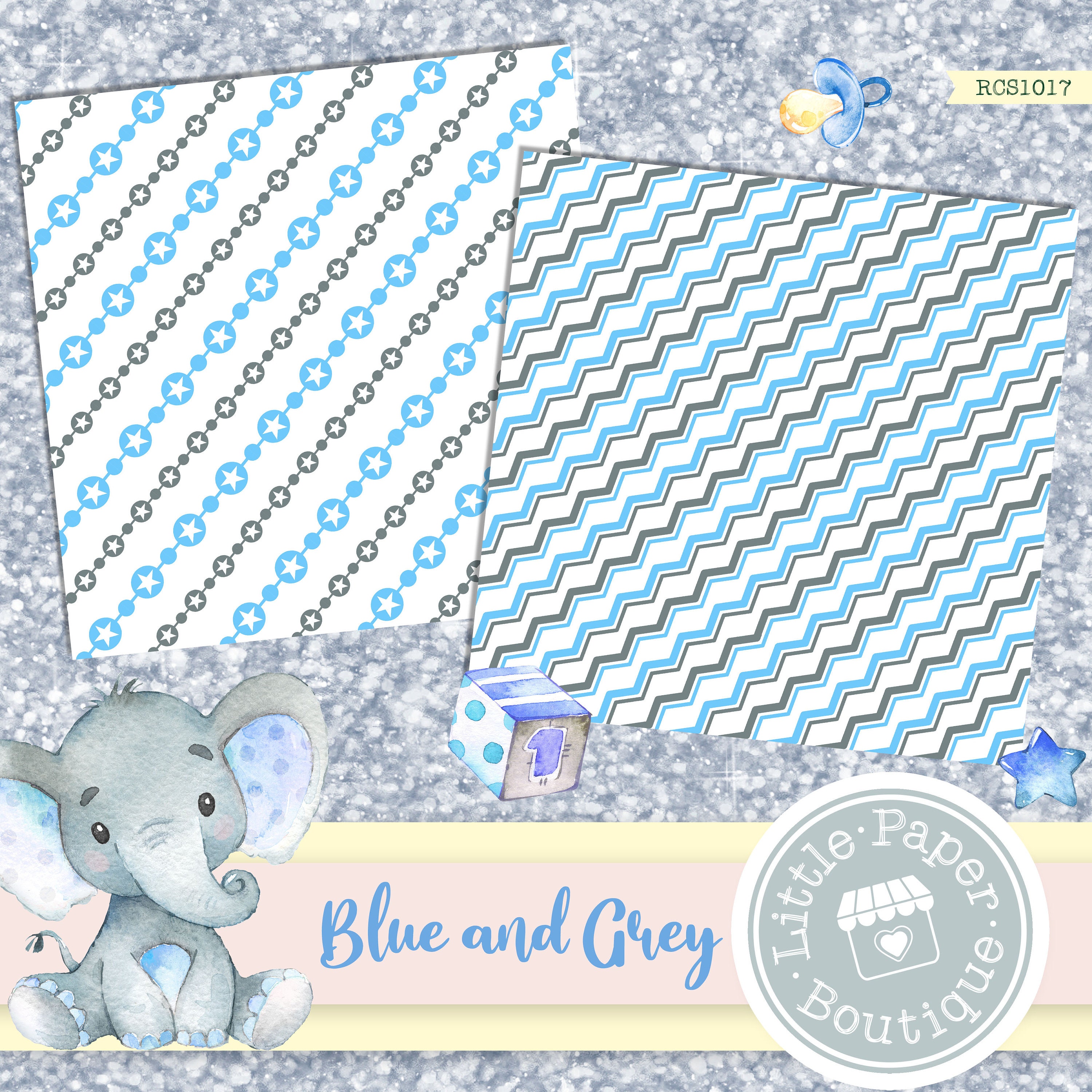Baby Blue Digital Paper Blue Grey Baby Boy Digital Paper - Etsy