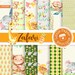 Safari Zoo Digital Paper Zoo Scrapbook Paper Zoo Animals - Etsy
