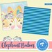 Baby Boy Digital Paper, Baby Shower Scrapbook, Blue & Grey Elephant ...