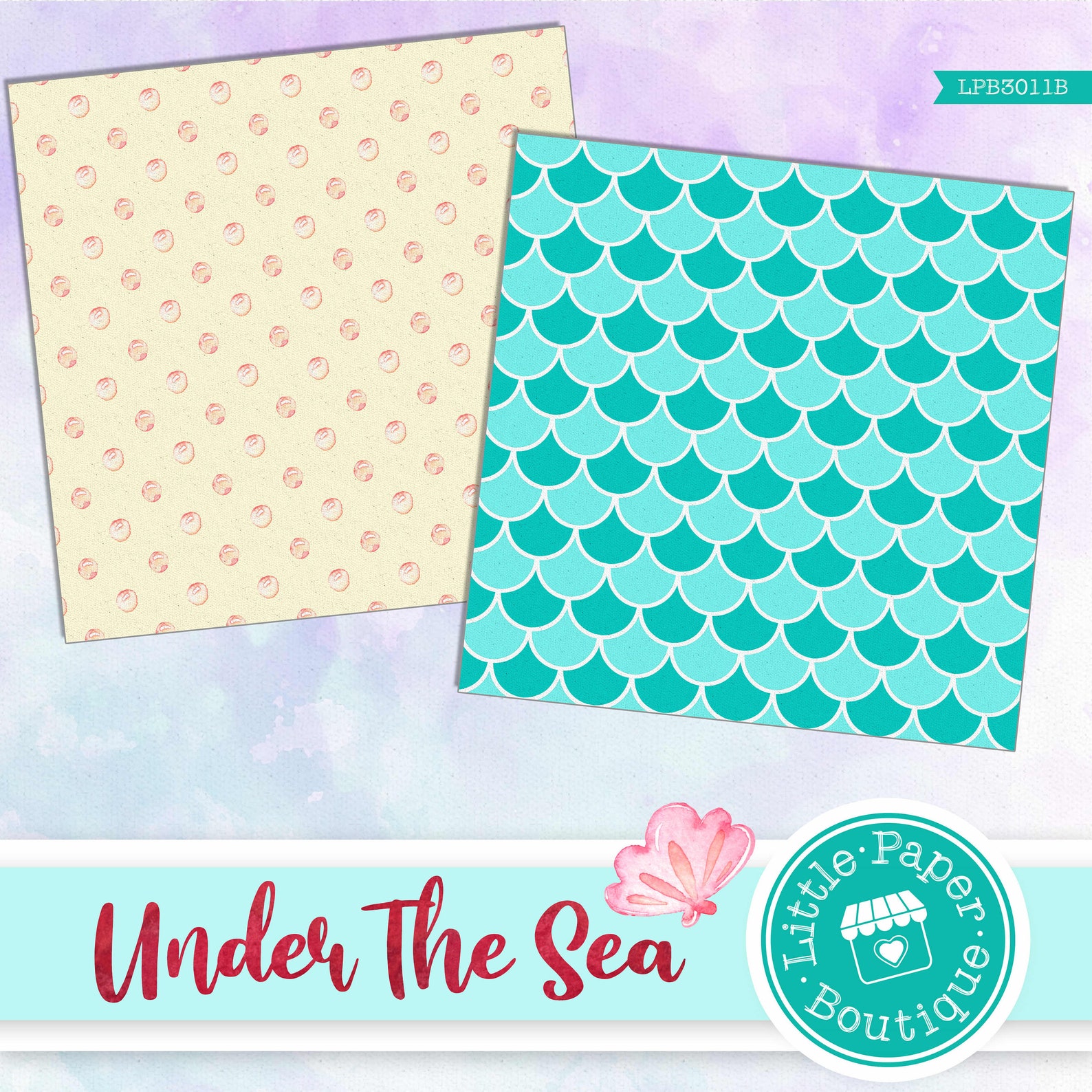 Little Mermaid Ariel 12x12 Digital Paper Packthe Little - Etsy