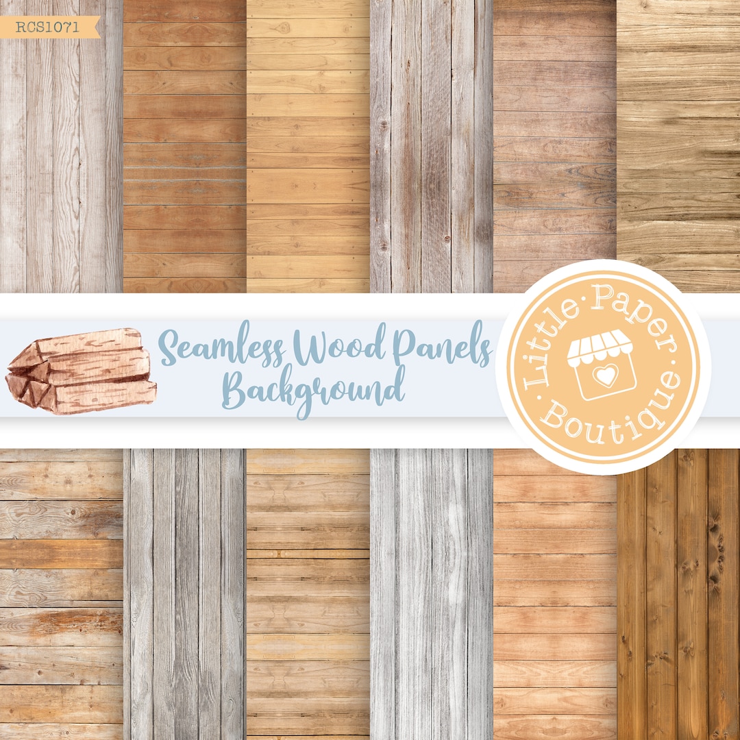 SEAMLESS White Wood Background Digital Papers, White Wooden Texture ...