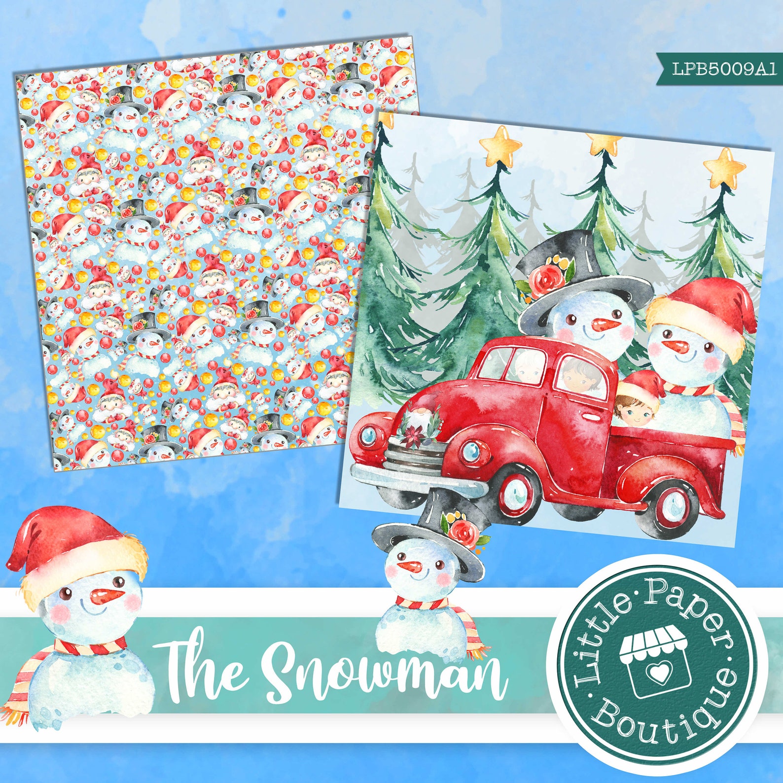 Christmas Digital Paper Red Green Paper Set Nordic - Etsy