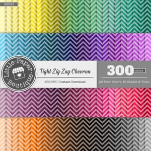 100 Rainbow Chevron Digital Paper Set Chevron Paper Pack - Etsy
