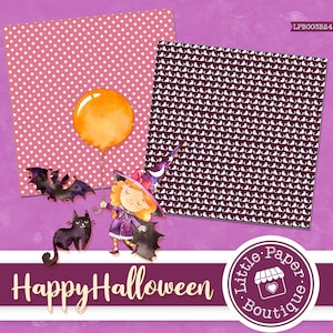 Halloween Background,bat Digital Paper,skull Digital Paper,gothic ...