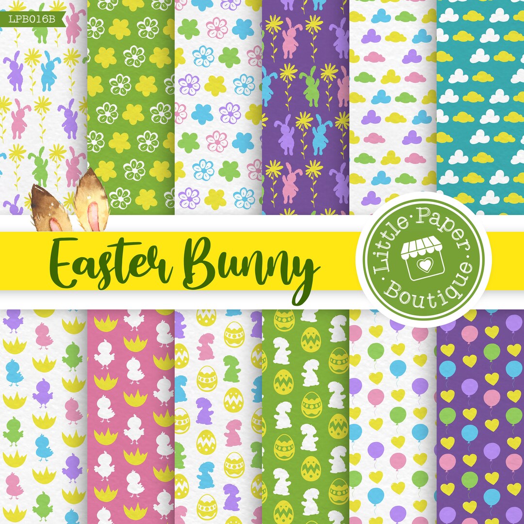 Easter Digital Paper,easter Pattern,easter Background,easter Eggs ...
