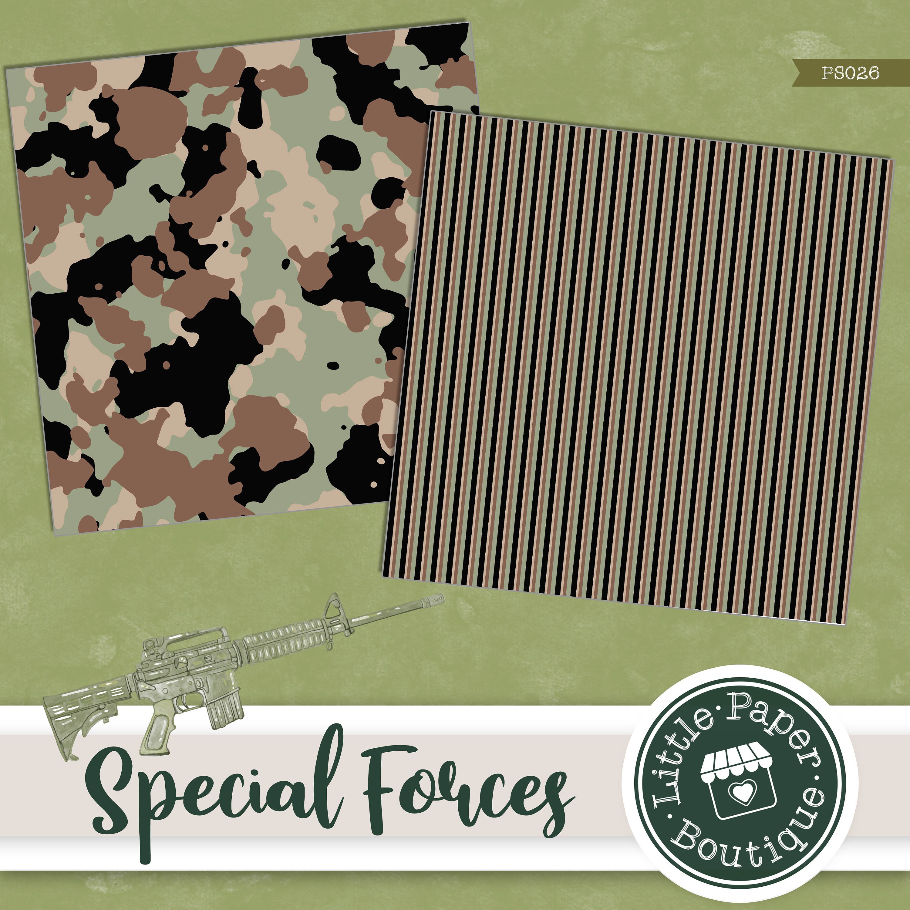 US Army Digital Paper Army Theme Scrapbook Military - Etsy