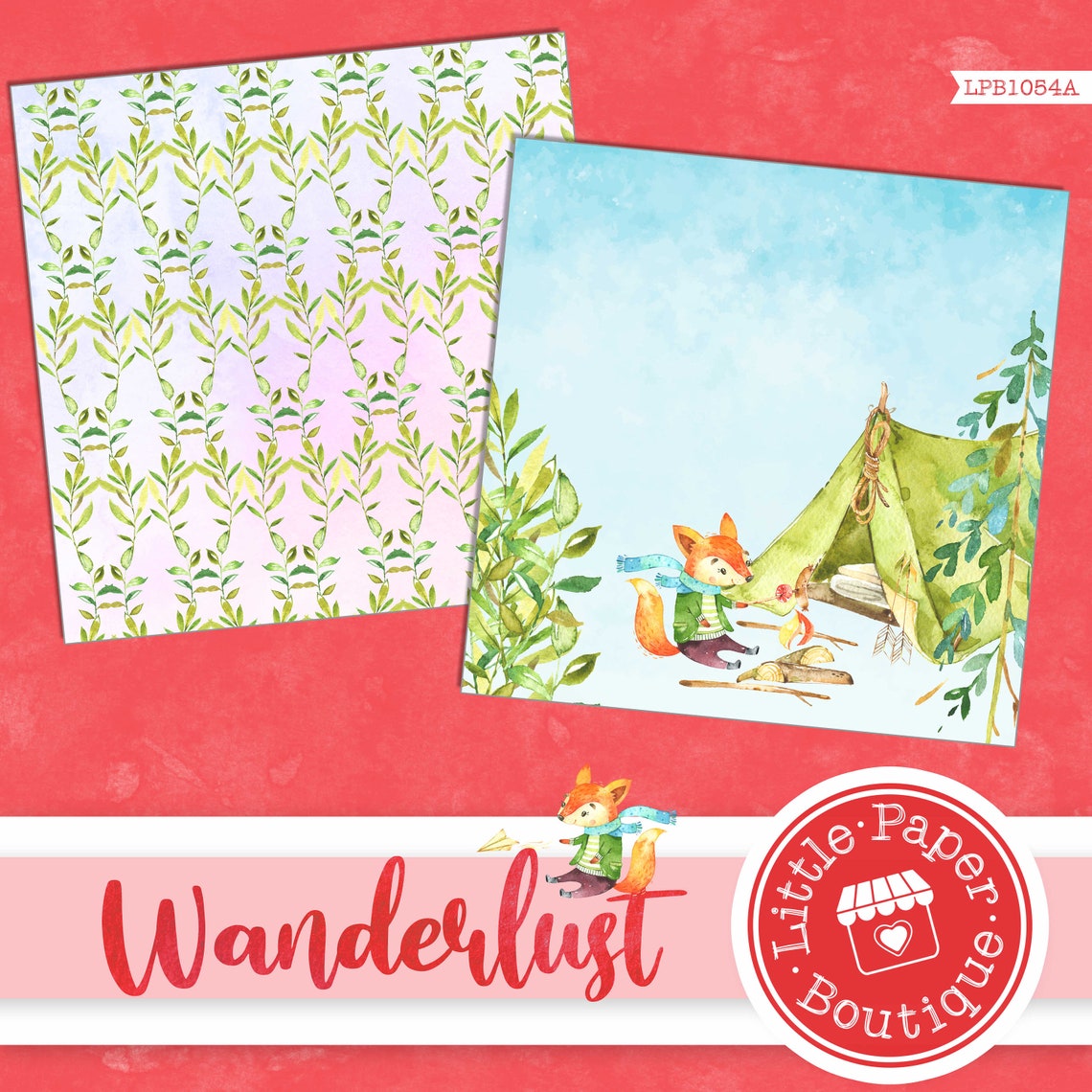 Hiking Digital Paper Camping Digital Woodland Pattern - Etsy
