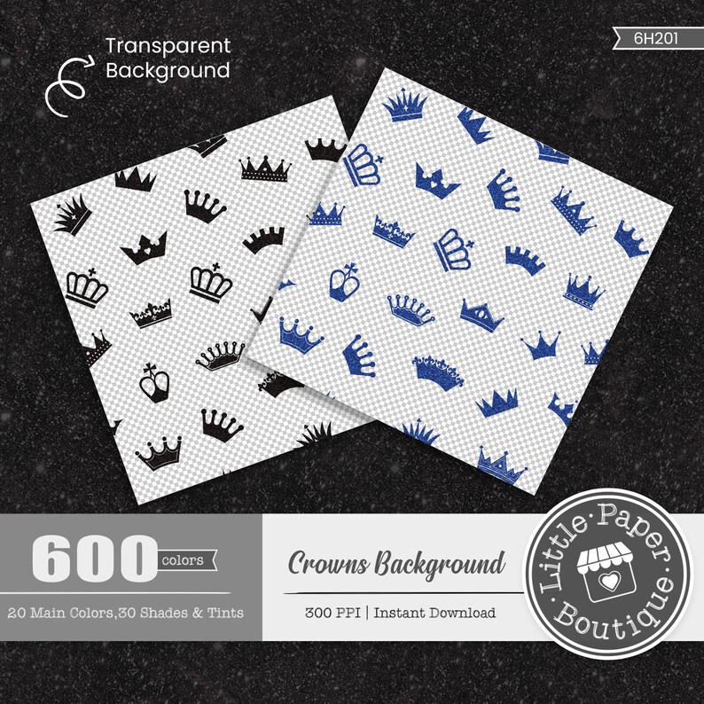 600pcs Glitter TRANSPARENT Background Digital Paper Pack Commercial Use ...