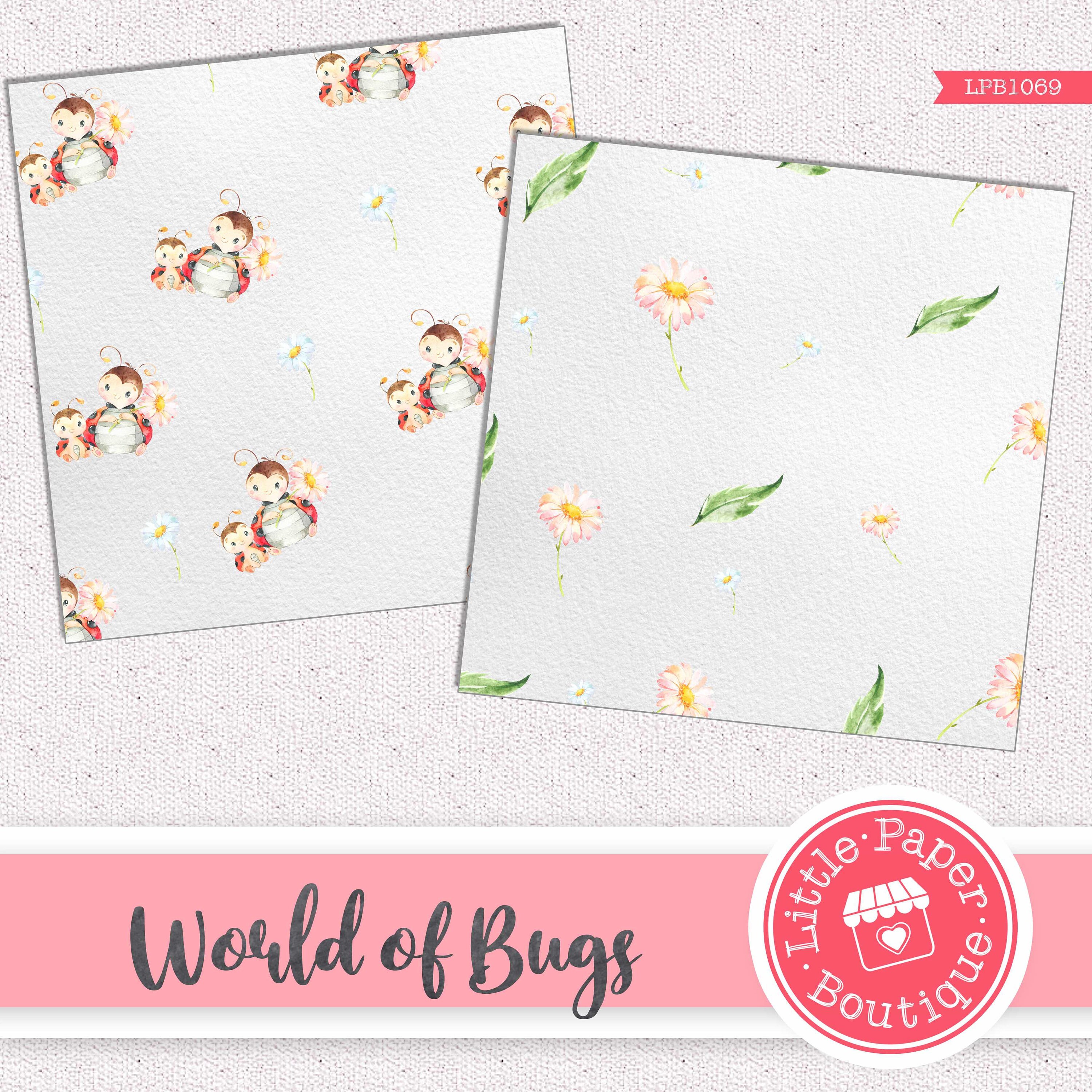Ladybug Digital Paper Sweet Ladybug Scrapbook Papers | Etsy