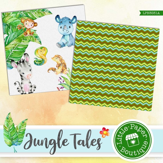 Drawing & Illustration Digital Art & Collectibles Birthday jungle ...