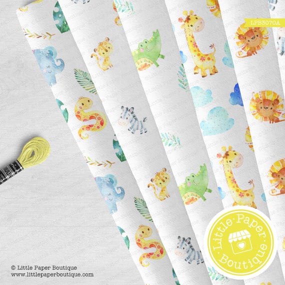 Safari Digital Papers Pack Printable Sheets Scrapbooking | Etsy