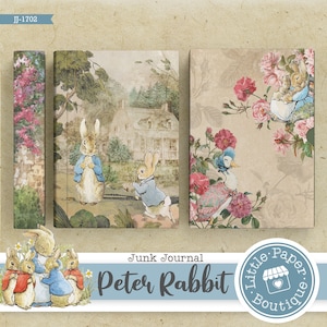 Peter Rabbit by Beatrix Potter Digital Junk Journal Kit (FULL KIT) With ...