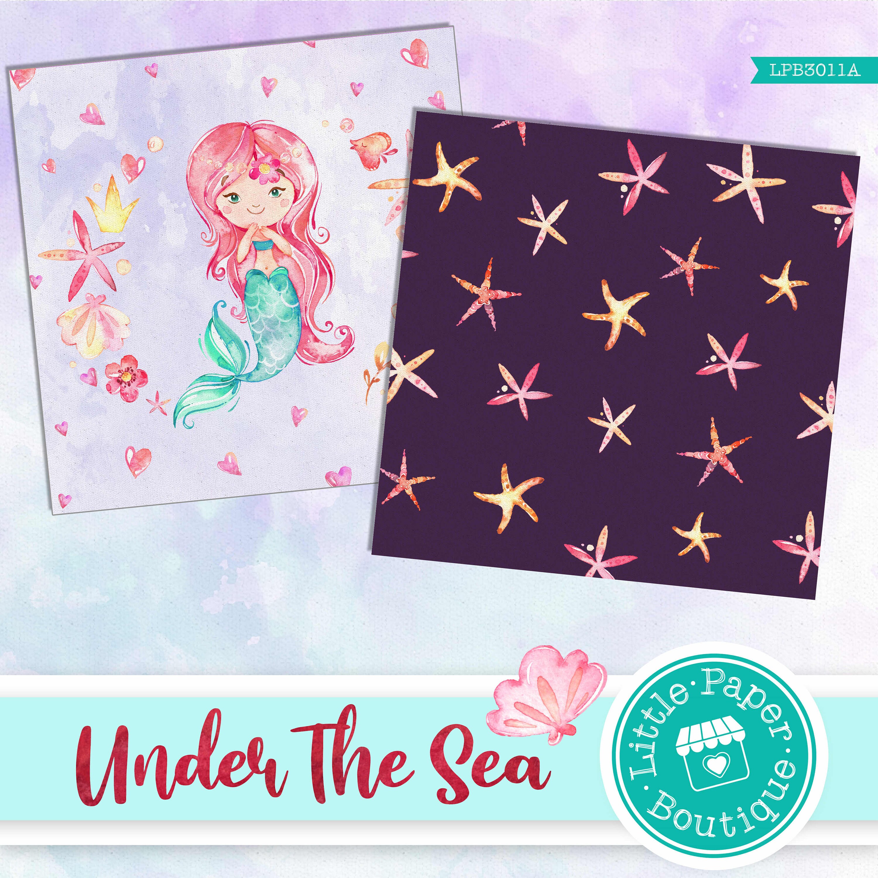 Mermaid Digital Papers Mermaid Papers Mermaids Princess - Etsy