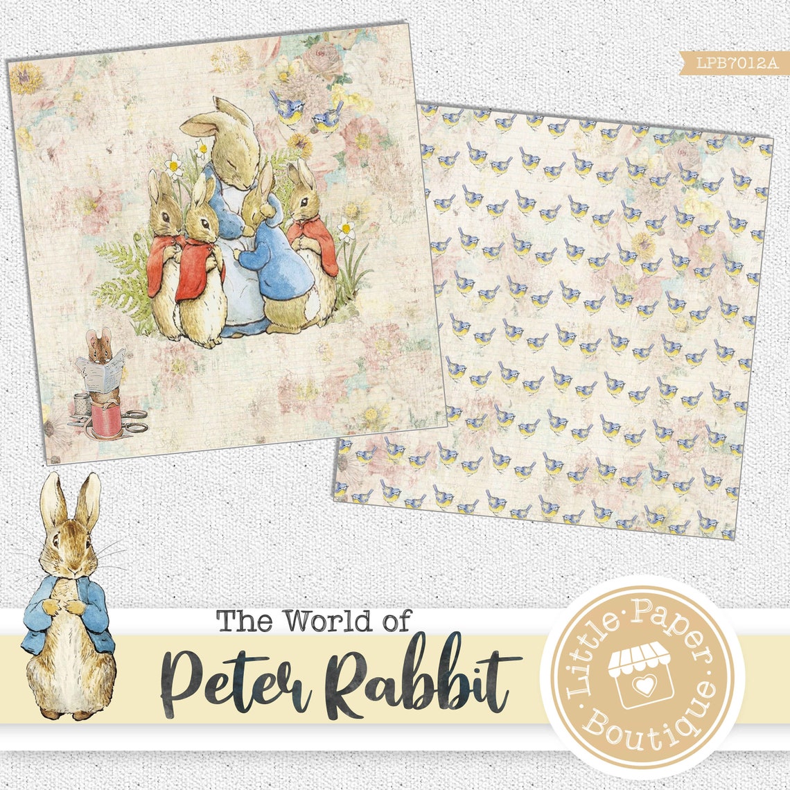 Peter Rabbit Paper Pack Beatrix Potter Digital Paper - Etsy