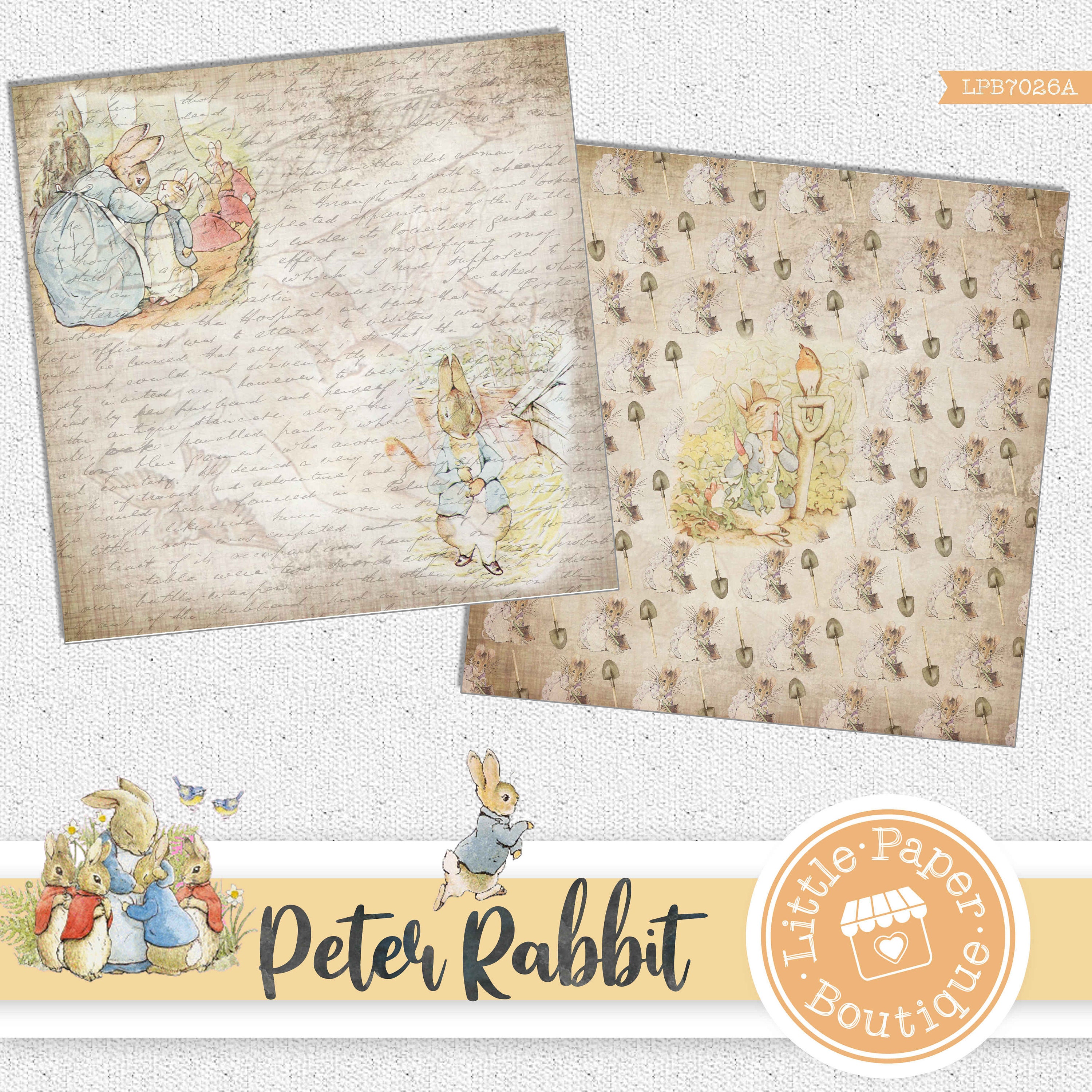 Peter Rabbit Paper Pack Beatrix Potter Digital Paper - Etsy