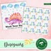 Quarantine Dinosaur Papers Stay Home Social Distancing Tags - Etsy