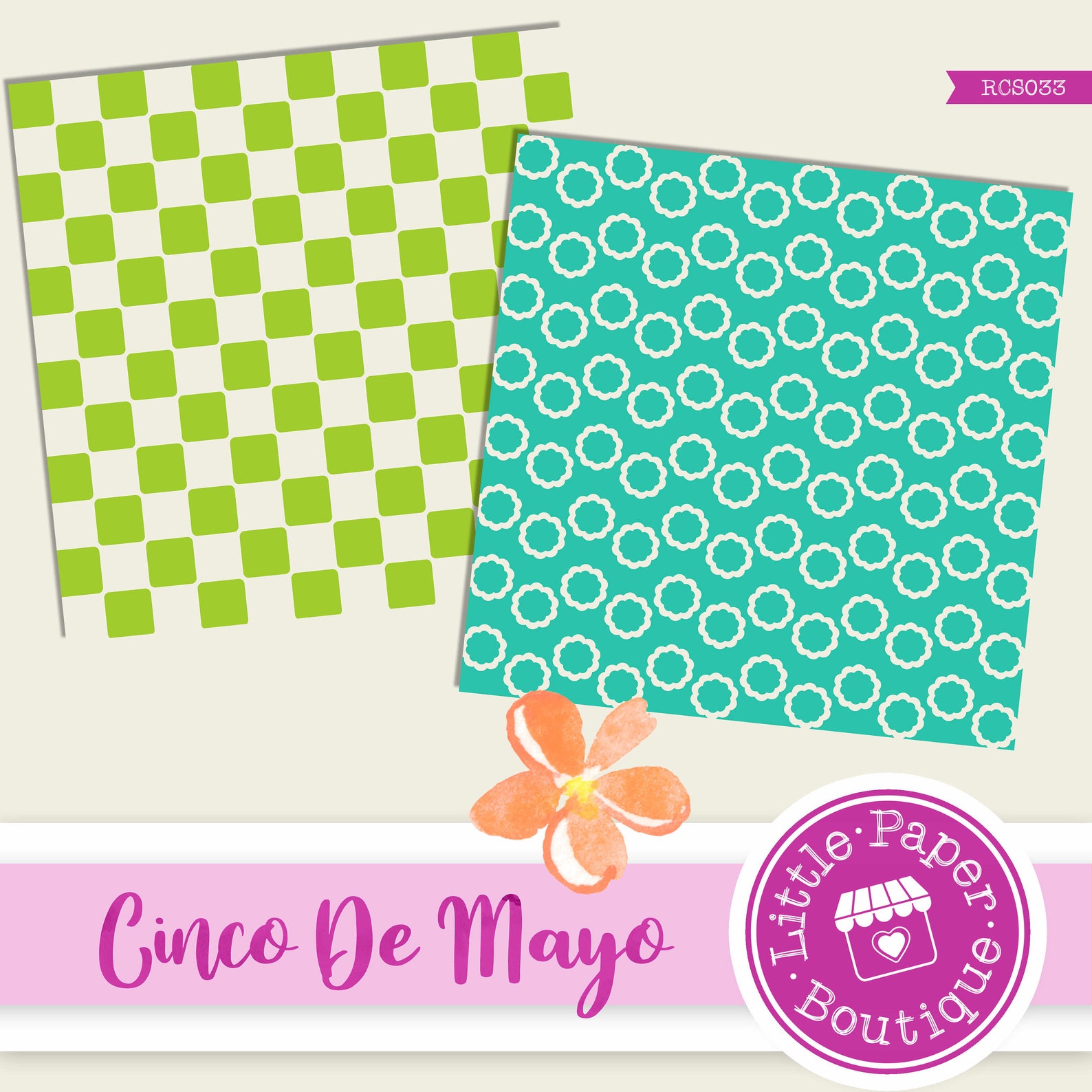 Cinco De Mayo Digital Papers Cinco De Mayo Clipart Fiesta Digital Paper ...