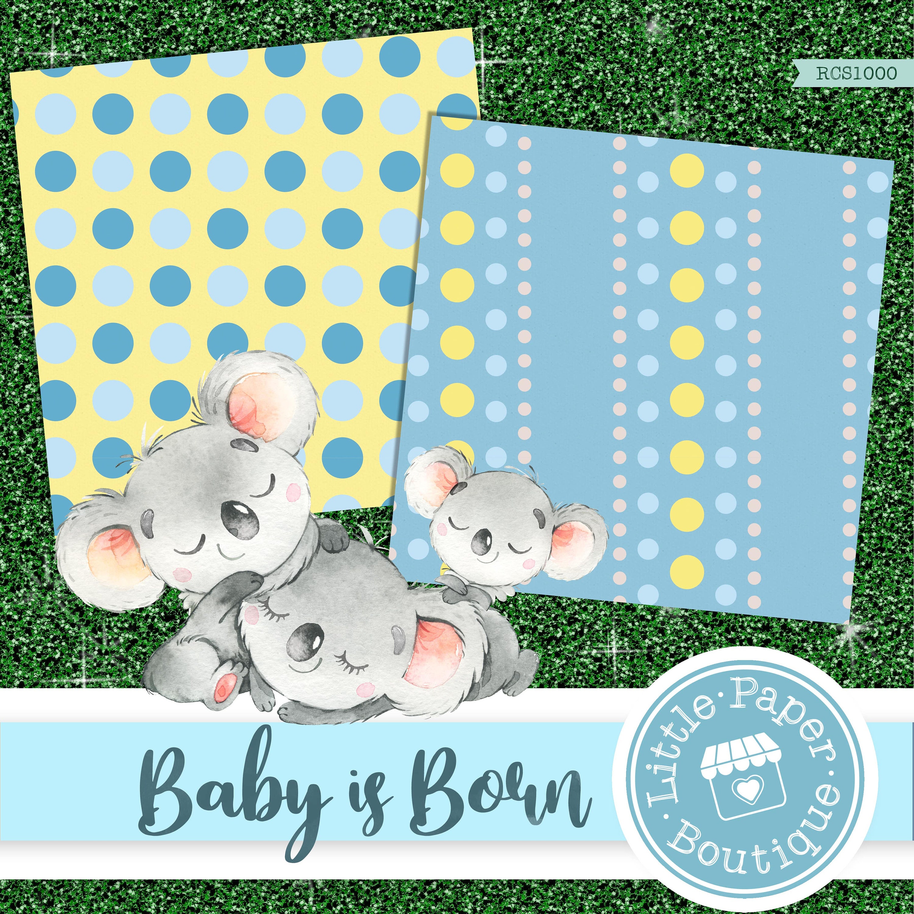 Baby Blue Digital Paper Blue Grey Baby Boy Digital Paper - Etsy