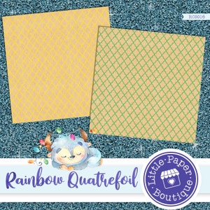 Quatrefoil Digital Paper Pack Digital Scrapbook Papers Pastel ...