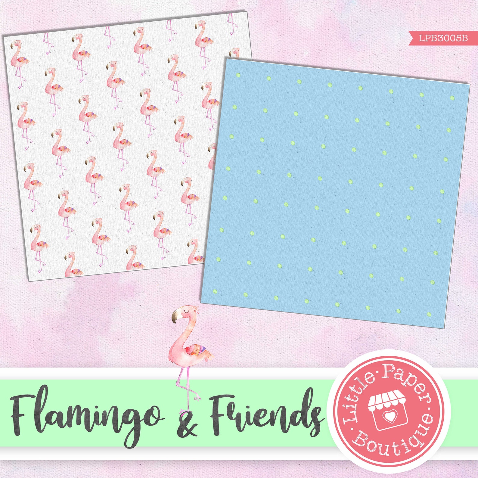 Flamingo Digital Paper Flamingos Papers Tropical Digital - Etsy