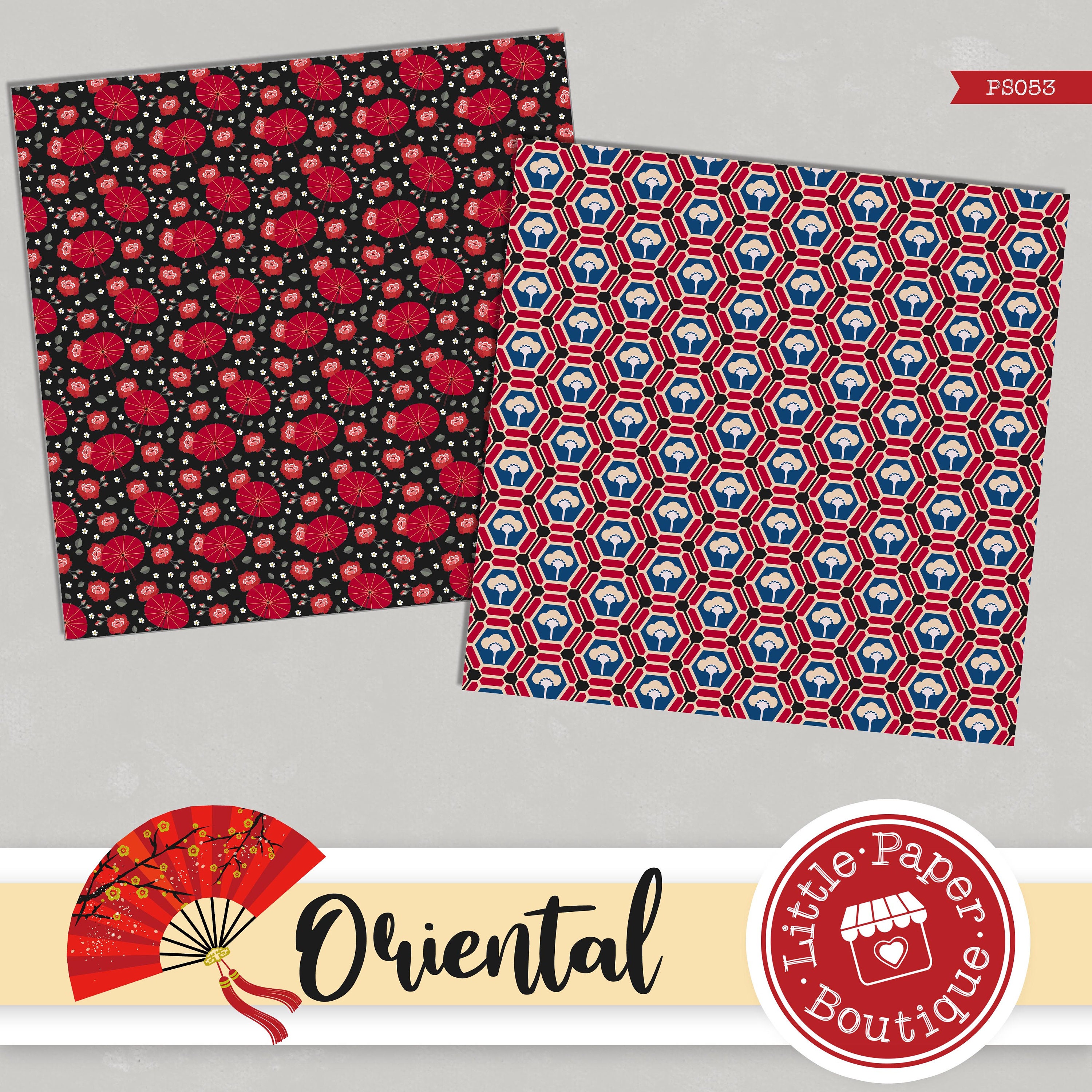 Vintage Chinese Dragon Art Digital Paper Pack. Red & Gold - Etsy