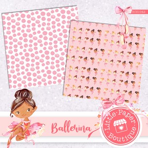 SEAMLESS Ballerina Digital Paper Digital Download Designs Scrapbook ...