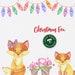 Christmas Woodland Clipart Commercial Use Fox Clipart - Etsy