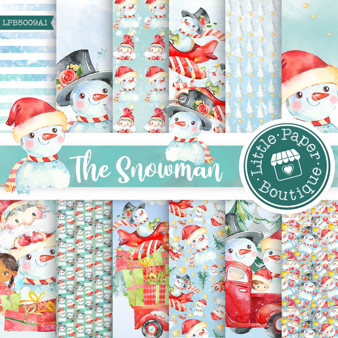 Christmas Digital Paper, Red Green Paper Set, Nordic Christmas ...