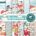 Christmas Digital Paper, Red Green Paper Set, Nordic Christmas ...