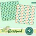 Golden Mermaid Digital Paper Mermaid Patterns Pink and - Etsy