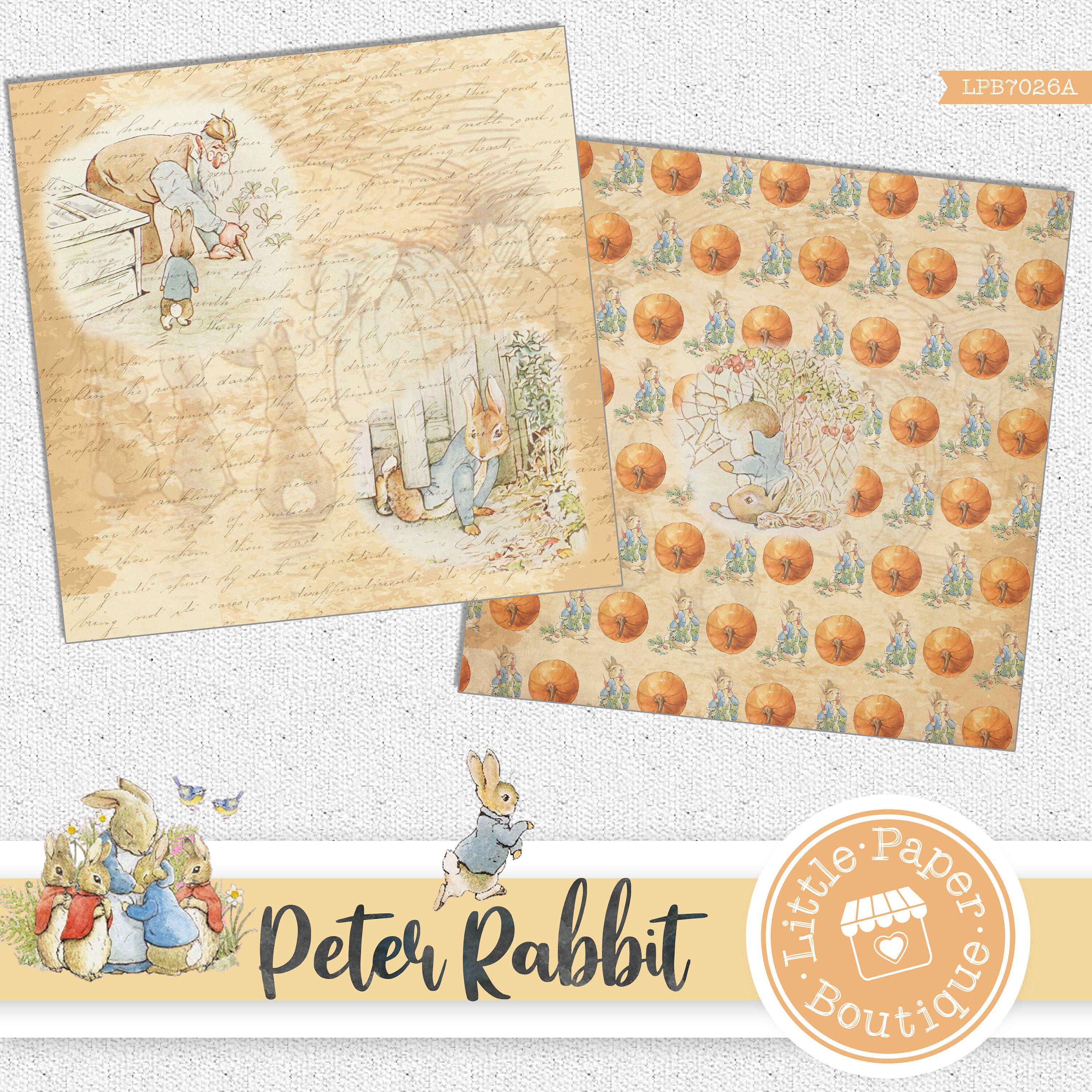 Peter Rabbit Paper Pack Beatrix Potter Digital Paper - Etsy