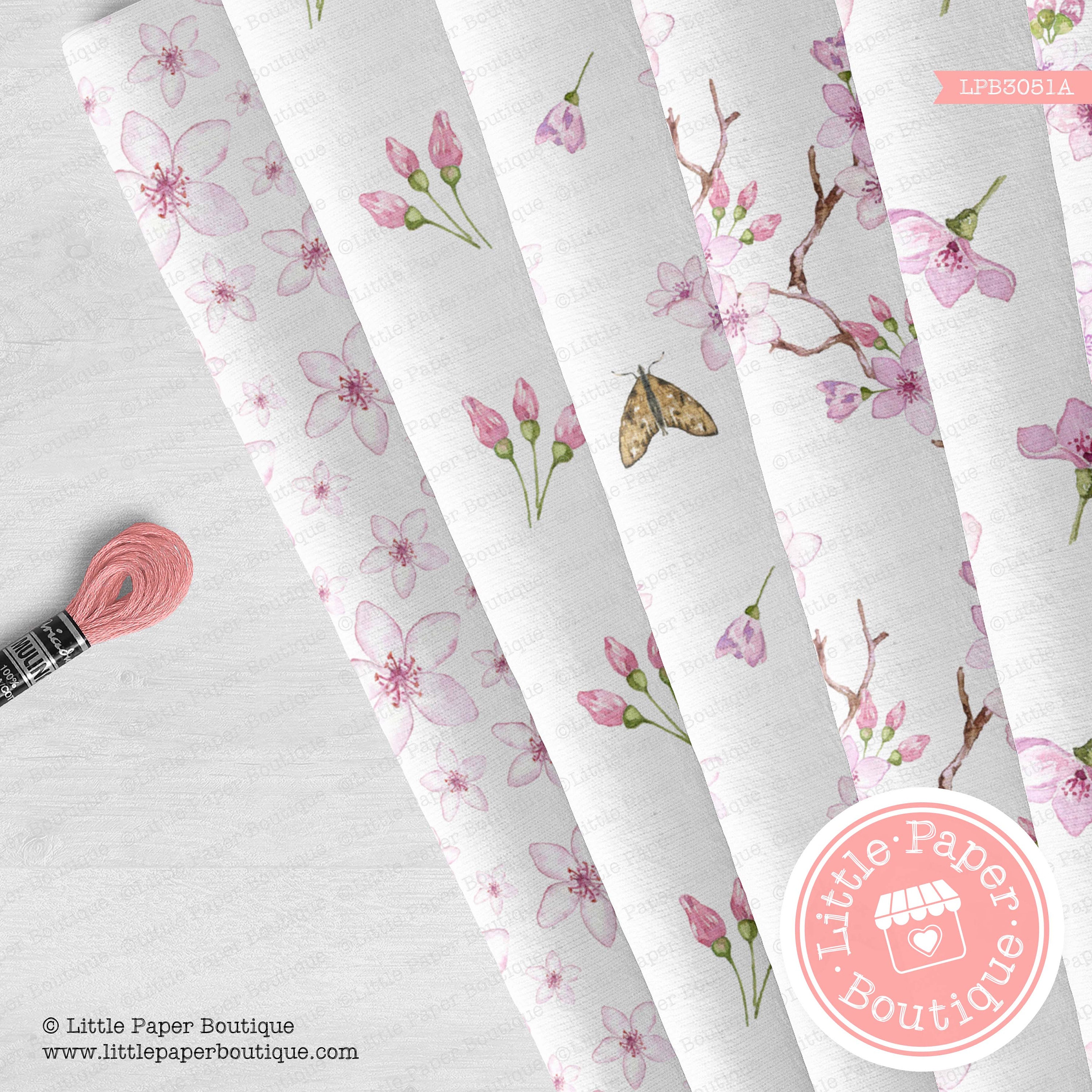 Sakura Cherry Blossom Digital Papers Floral digital paper | Etsy
